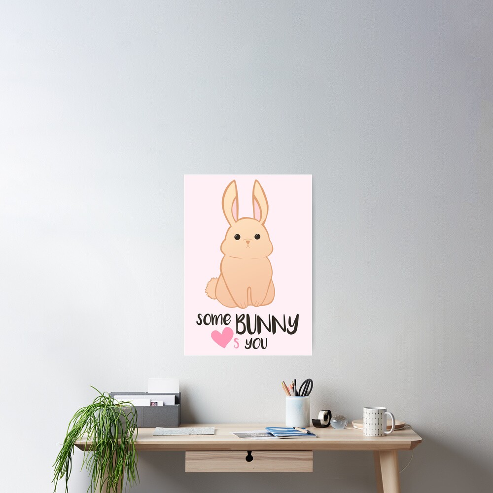 "Some BUNNY loves you - Bunny Valentines - Valentine Puns - Rabbit Pun ...