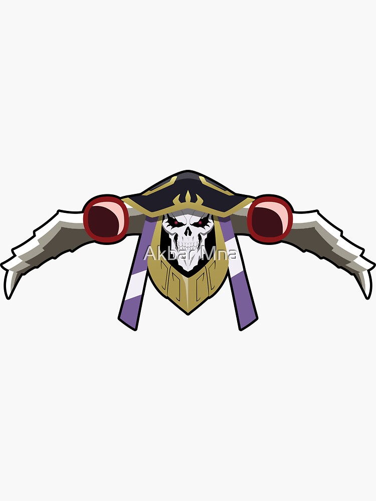 "Overlord Ainz Ooal Gown: Simple Vector" Sticker for Sale by AkbarMna ...