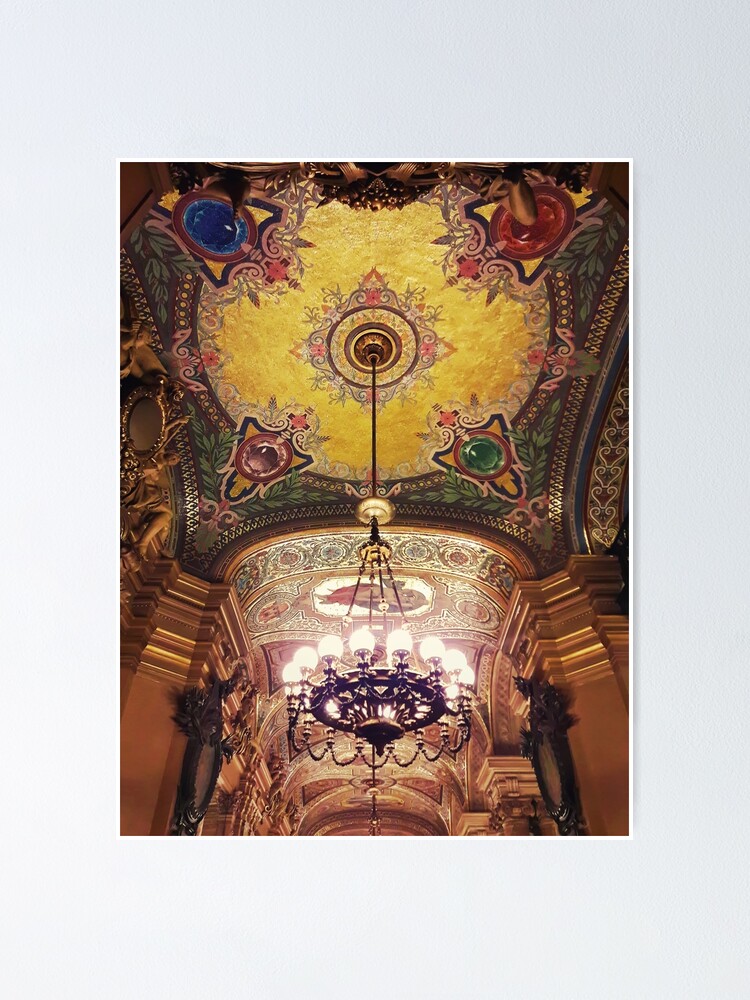 "Opera Garnier Chandelier" Poster by psychoshadow | Redbubble