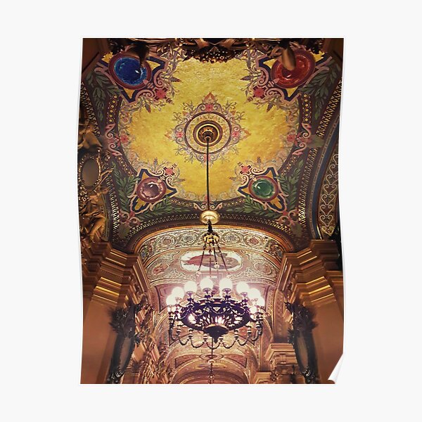 "Opera Garnier Chandelier" Poster by psychoshadow | Redbubble