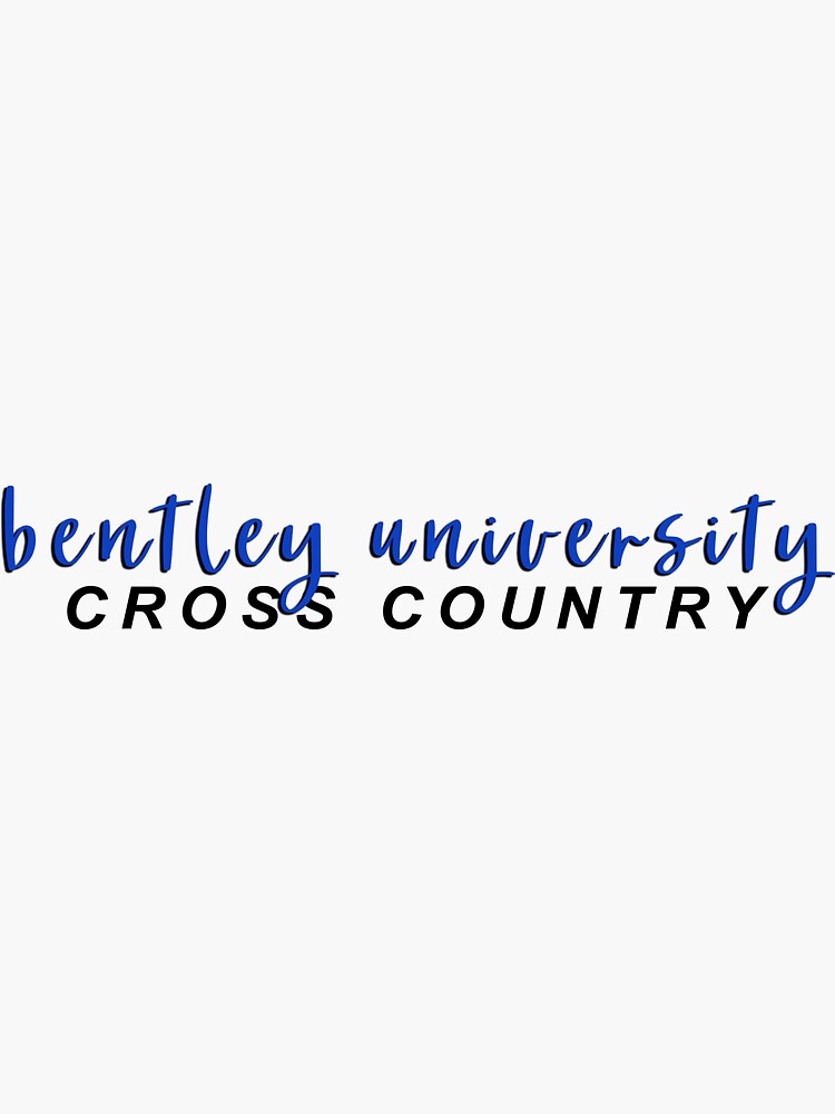 "Bentley University Cross Country" Sticker by JulianaSpitzner | Redbubble