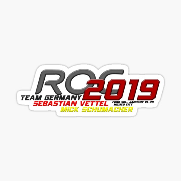 "RoC 2019 - Team Germany" Sticker for Sale by F1Marv | Redbubble
