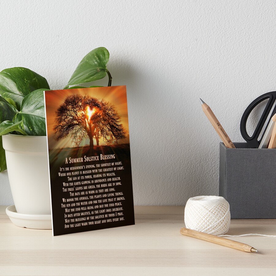 "A beautiful pagan summer solstice original blessings poem with Oak ...