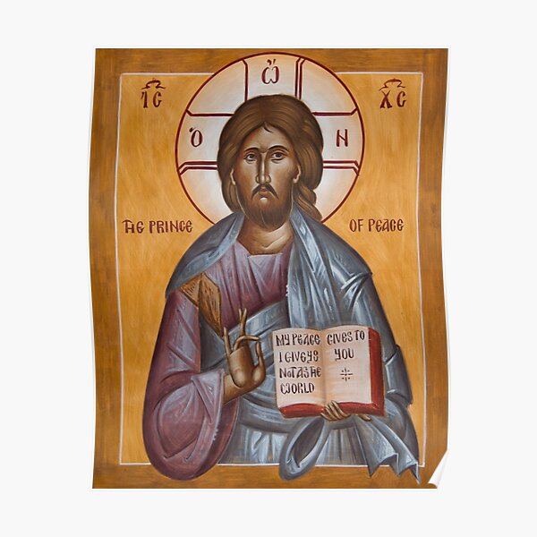 "Jesus Christ Prince of Peace" Poster for Sale by ikonographics | Redbubble