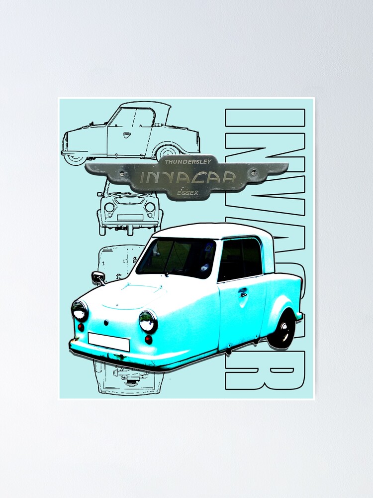 "AC THUNDERSLEY INVACAR" Poster by ThrowbackMotors | Redbubble