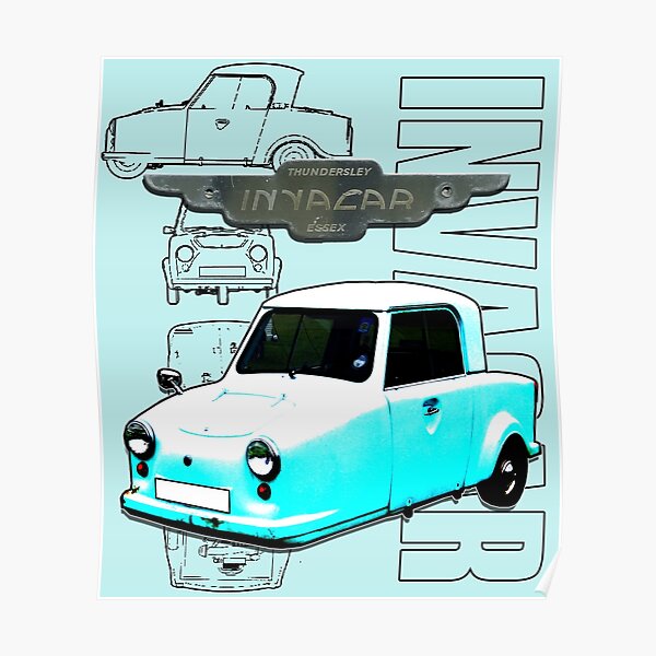 "AC THUNDERSLEY INVACAR" Poster by ThrowbackMotors | Redbubble