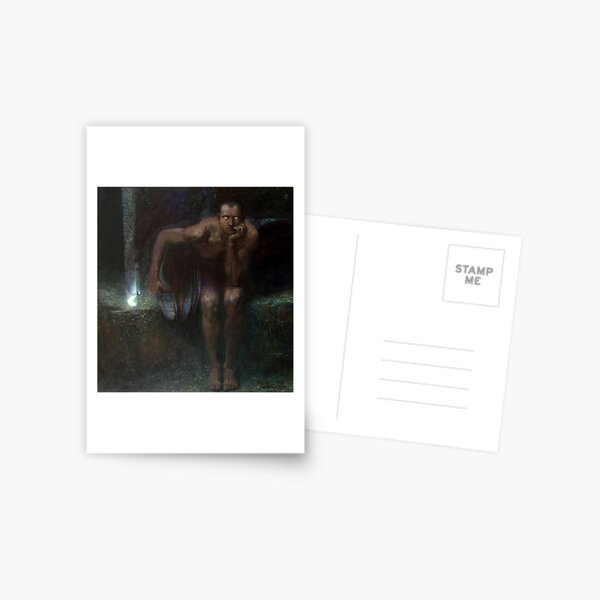 "Lucifer - Franz von Stuck " Postcard for Sale by forgottenbeauty ...