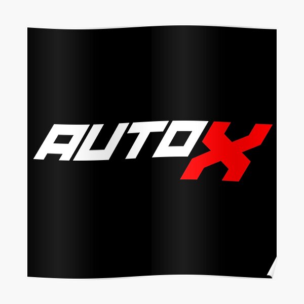 "AutoCross(AUTOX) Logo" Poster for Sale by The-Goat | Redbubble