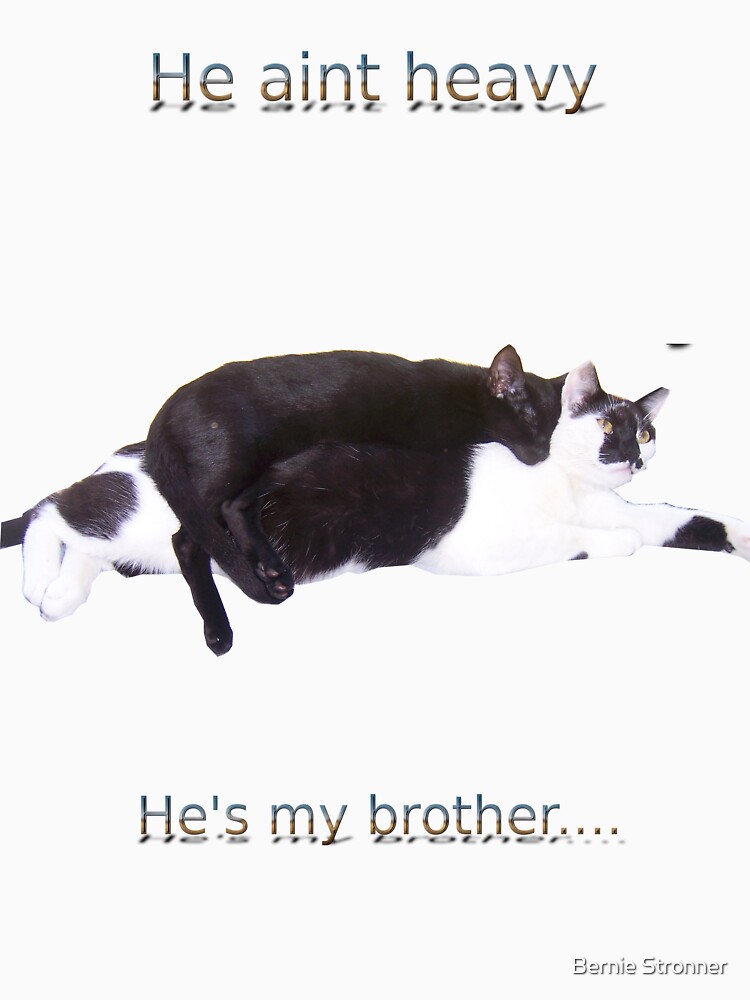 "He aint Heavy..He's my Brother..." T-shirt for Sale by bernadettestron ...
