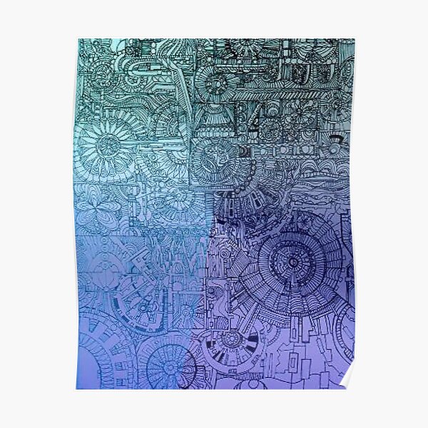 ""tapestry of inner workings"" Poster for Sale by rachnaradar | Redbubble