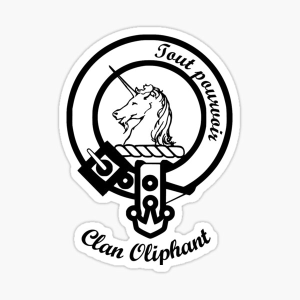 "Oliphant Scottish Clan Surname" Sticker for Sale by ljrigby | Redbubble