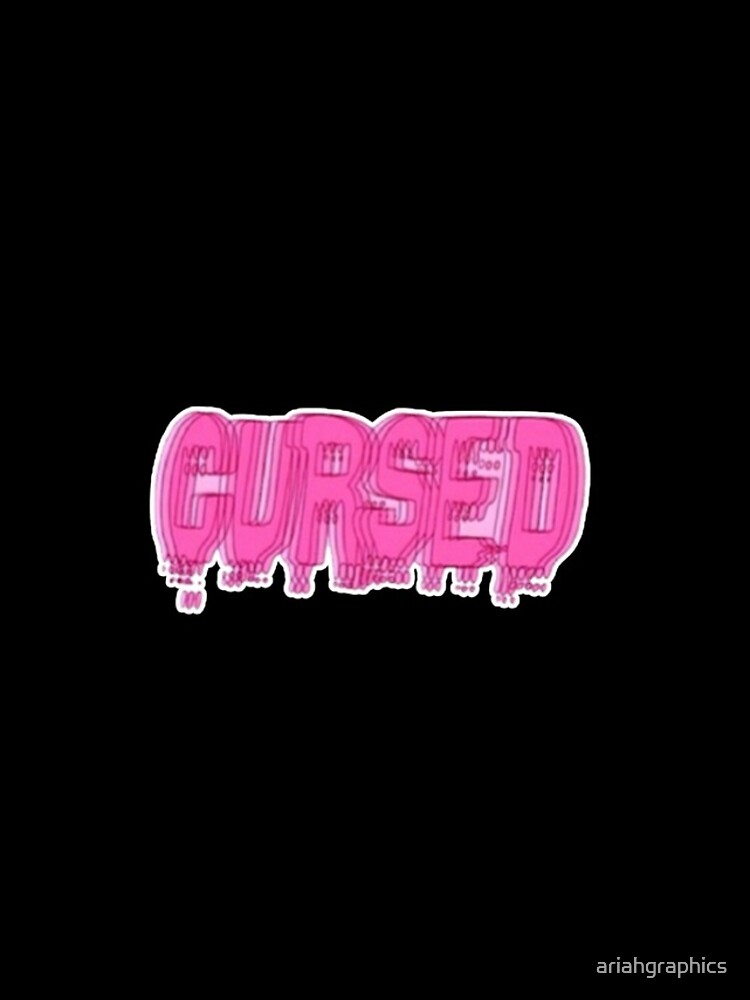 "CURSED" iPhone Case for Sale by ariahgraphics | Redbubble