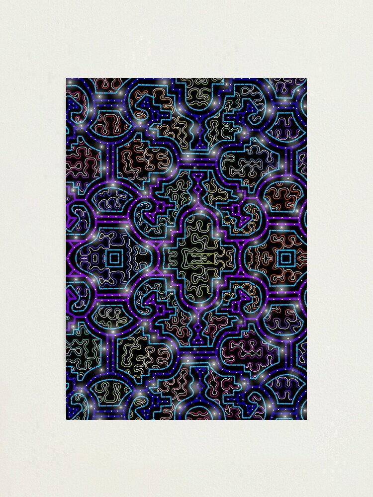 Lámina fotográfica «Patrón Shipibo / Visiones Ayahuasca» de ...