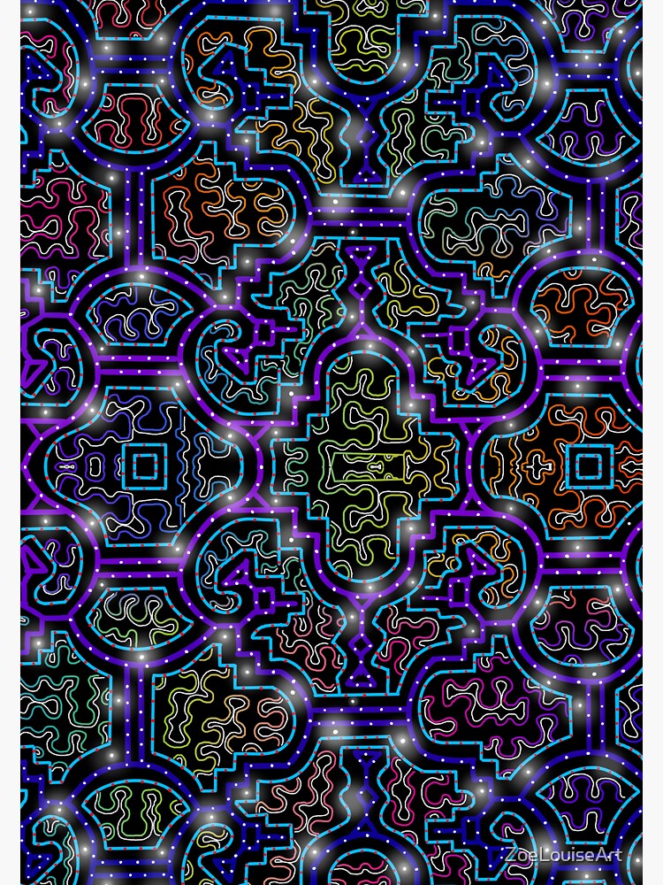 "Shipibo Pattern/Ayahuasca Visions" Sticker for Sale by ZoeLouiseArt ...