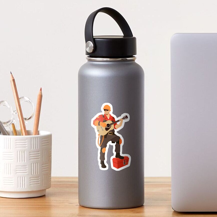 "Team Fortress 2- RED Engineer" Sticker for Sale by Schiaparellii ...