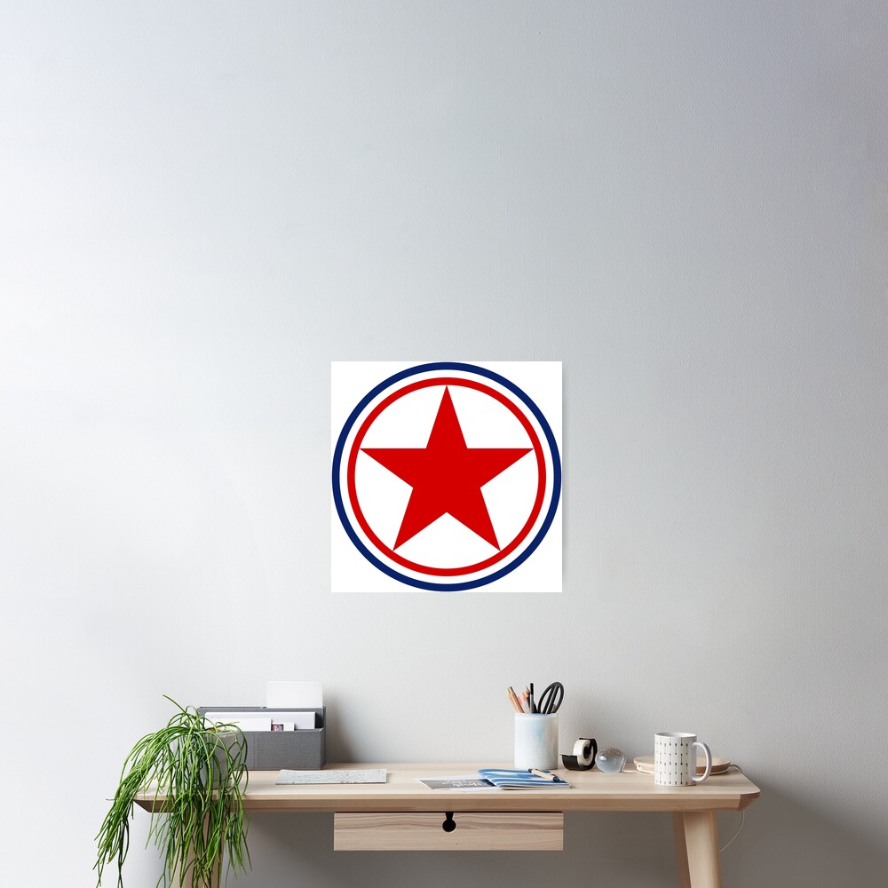 "DPRK North Korea Roundel Juche Communism Communist Emblem" Poster by ...
