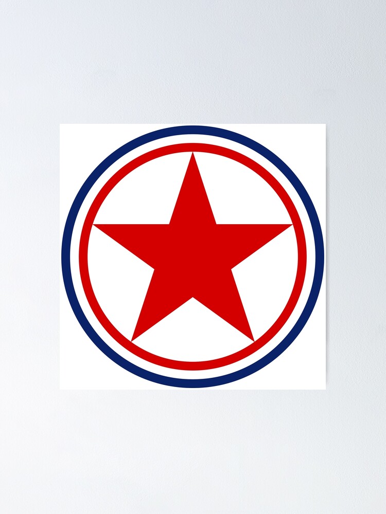 "DPRK North Korea Roundel Juche Communism Communist Emblem" Poster by ...