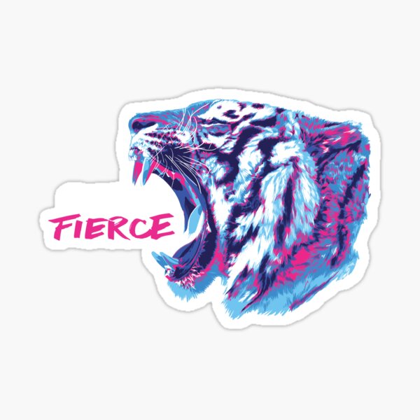 "She is Fierce" Sticker for Sale by polliadesign | Redbubble