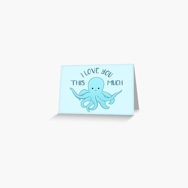 "OCTOPUS Valentines Pun - Funny Valentines Day Card - Anniversary Pun ...