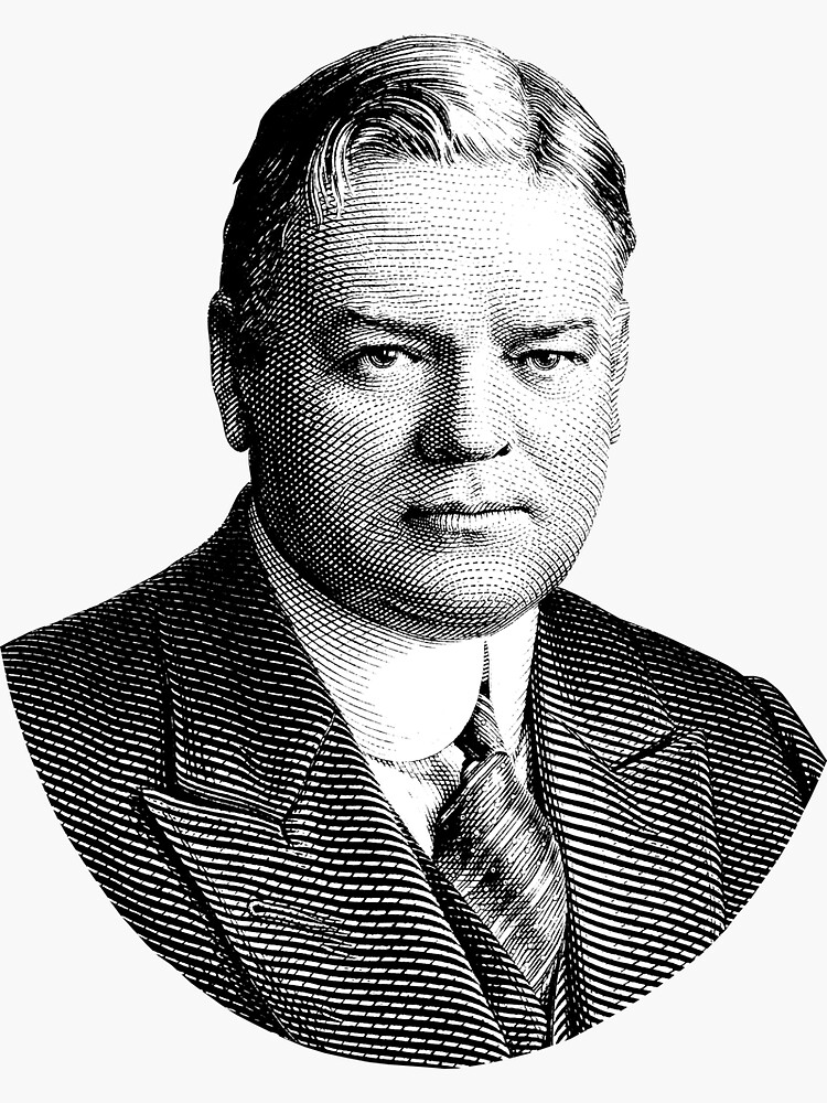 "President Herbert Hoover Graphic" Sticker for Sale by warishellstore ...