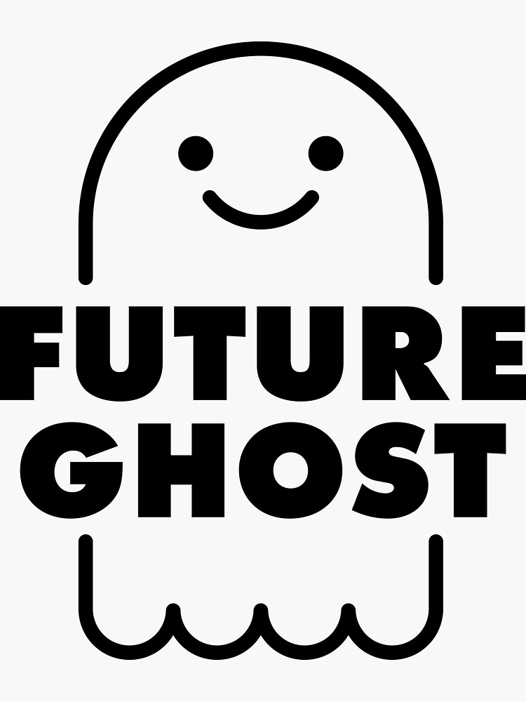"Future Ghost" Sticker by ativaras | Redbubble