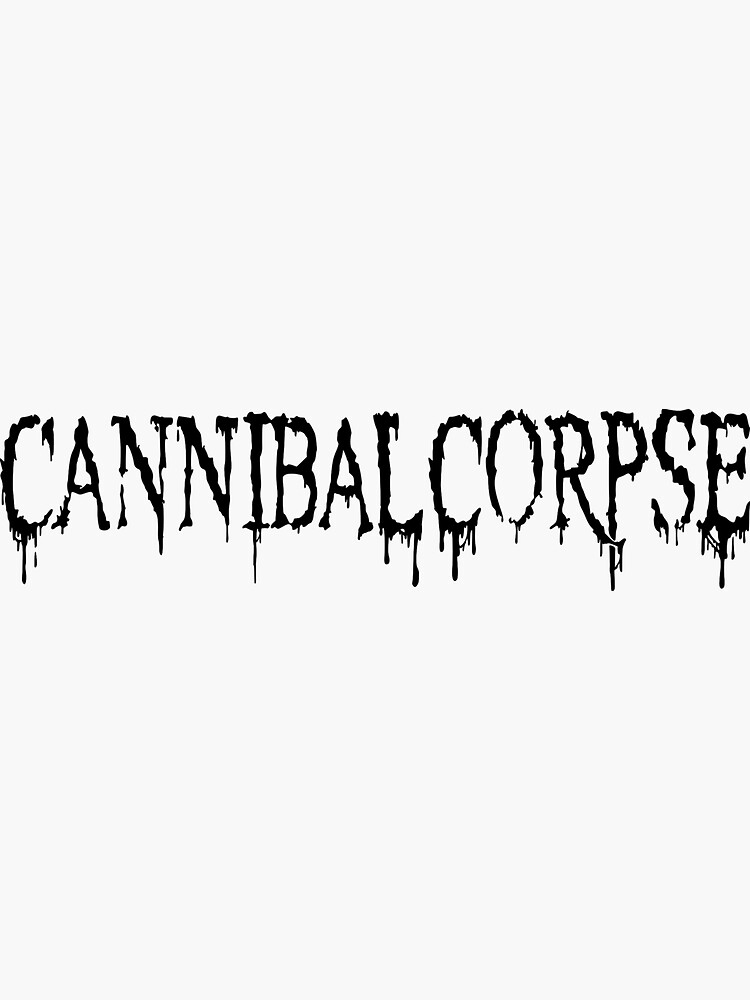 "Cannibal Corpse Logo" Sticker for Sale by Widowswail | Redbubble