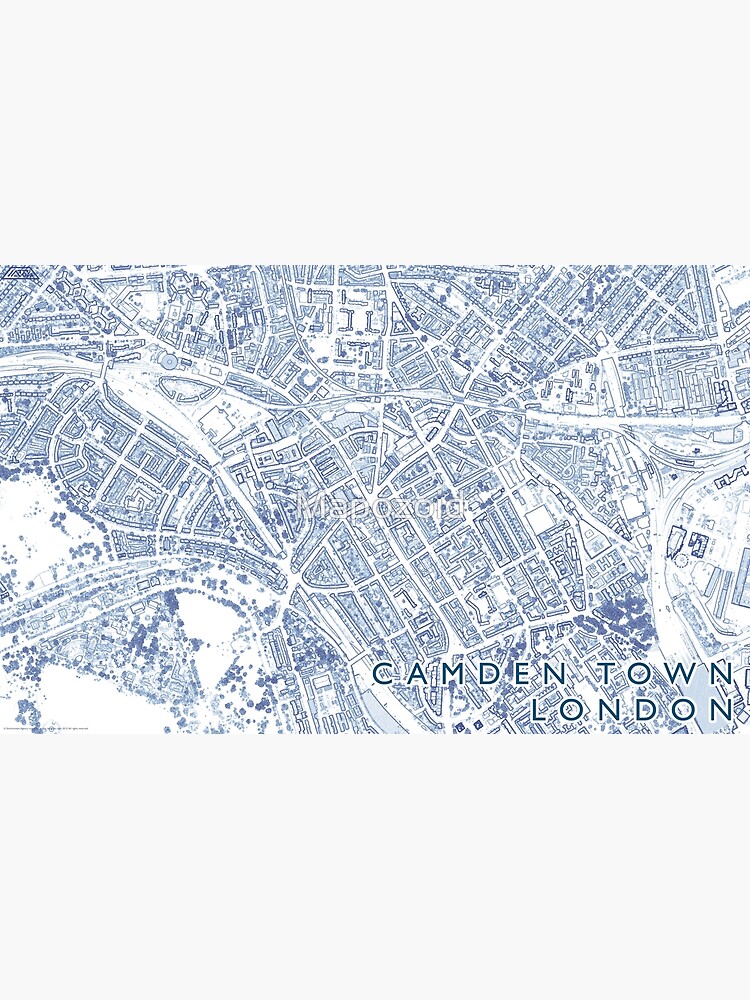"Camden Town London Neighbourhood Buildings Map " Poster for Sale by ...
