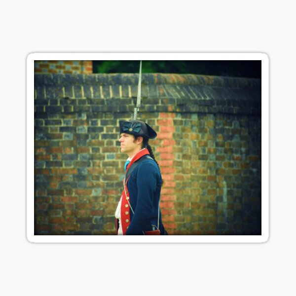 "Colonial Soldier " Sticker for Sale by HecateBast | Redbubble