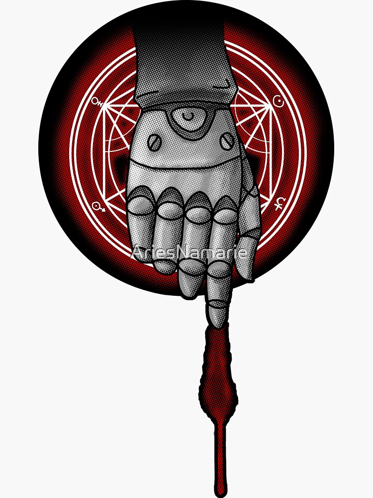 "Hand of the Alchemist" Sticker for Sale by AriesNamarie | Redbubble