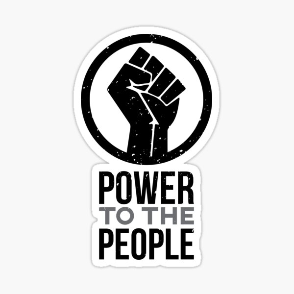 "Power To The People Resistance Shirt" Sticker for Sale by blacklives ...