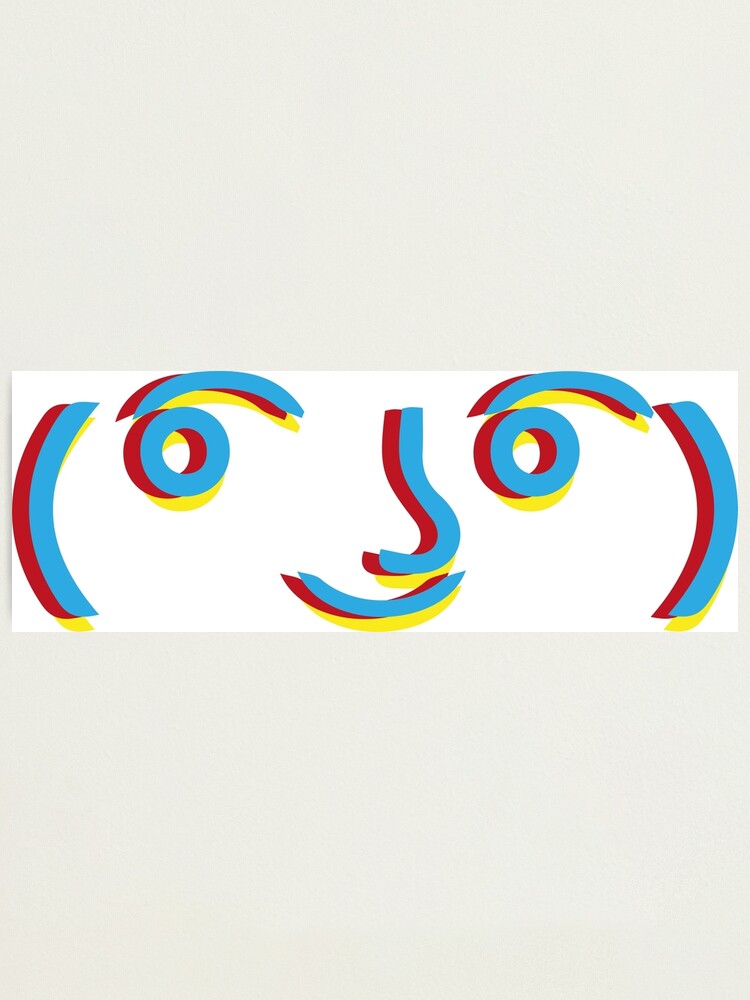"lenny face emoji" Photographic Print for Sale by aidsch | Redbubble