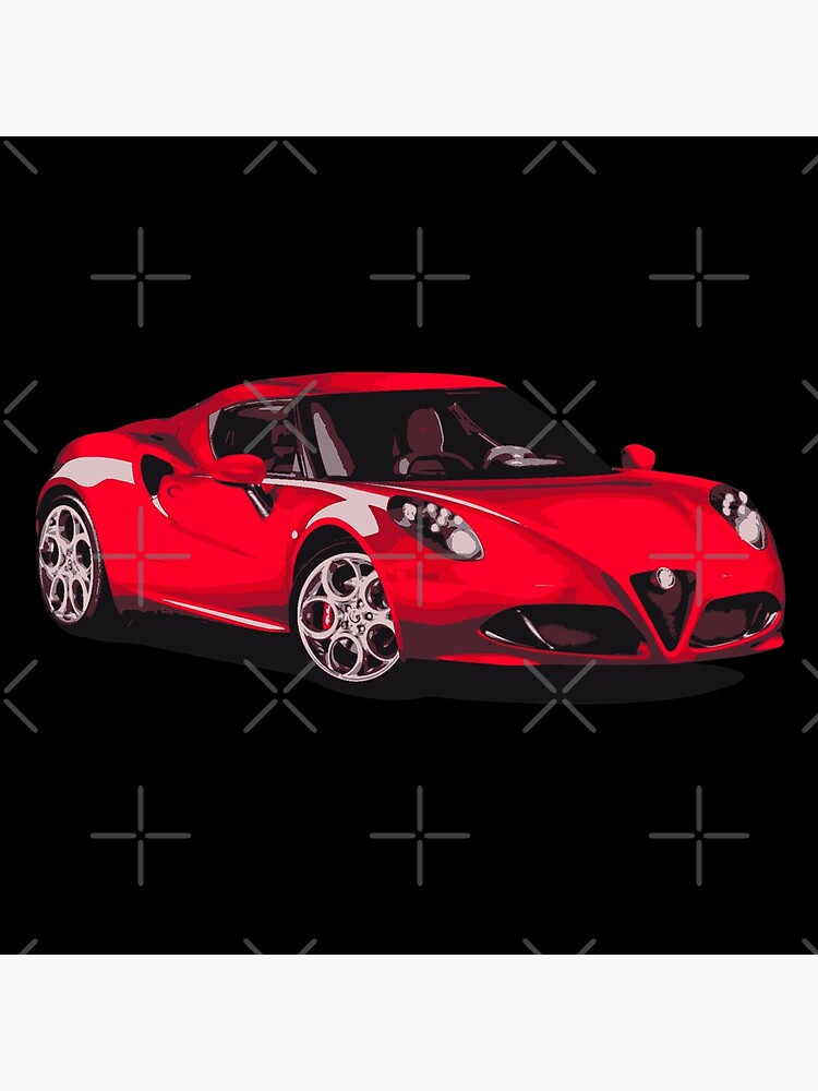 "Cartoon - Alfa Romeo 4C" Poster by Adrien33 | Redbubble