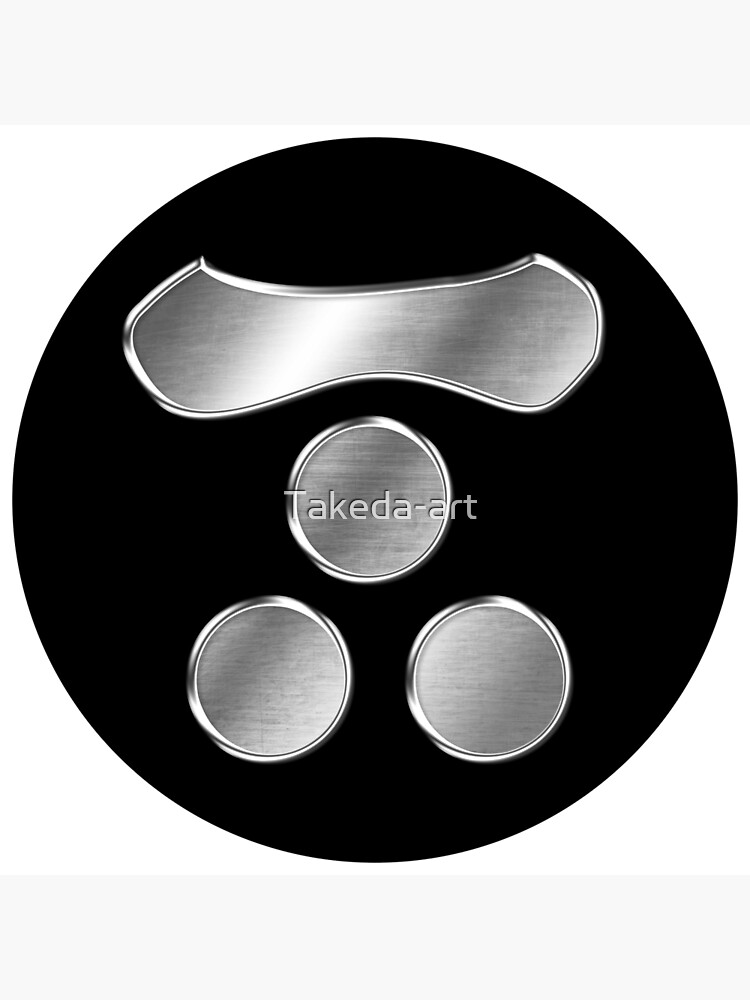 "Mori Clan Kamon Silver Chrome" Framed Art Print for Sale by Takeda-art ...