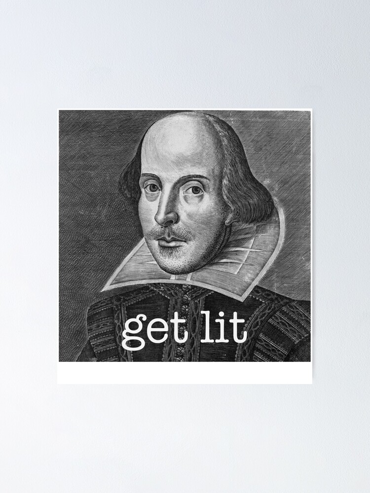 "get lit" Poster for Sale by cheek-baby | Redbubble