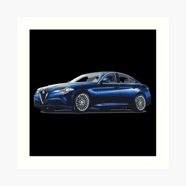 "Cartoon - Alfa Romeo Giulia" Art Print by Adrien33 | Redbubble