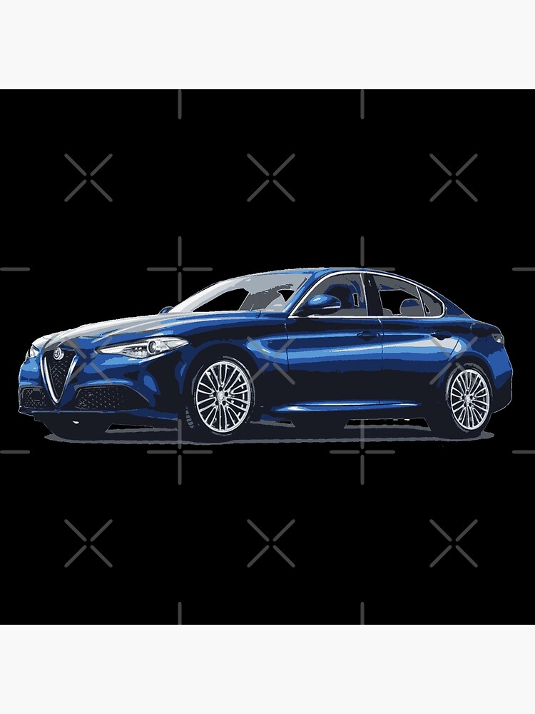"Cartoon - Alfa Romeo Giulia" Art Print by Adrien33 | Redbubble