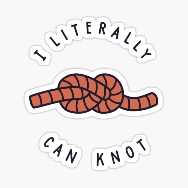 "Can Knot" Sticker by Haasbroek | Redbubble