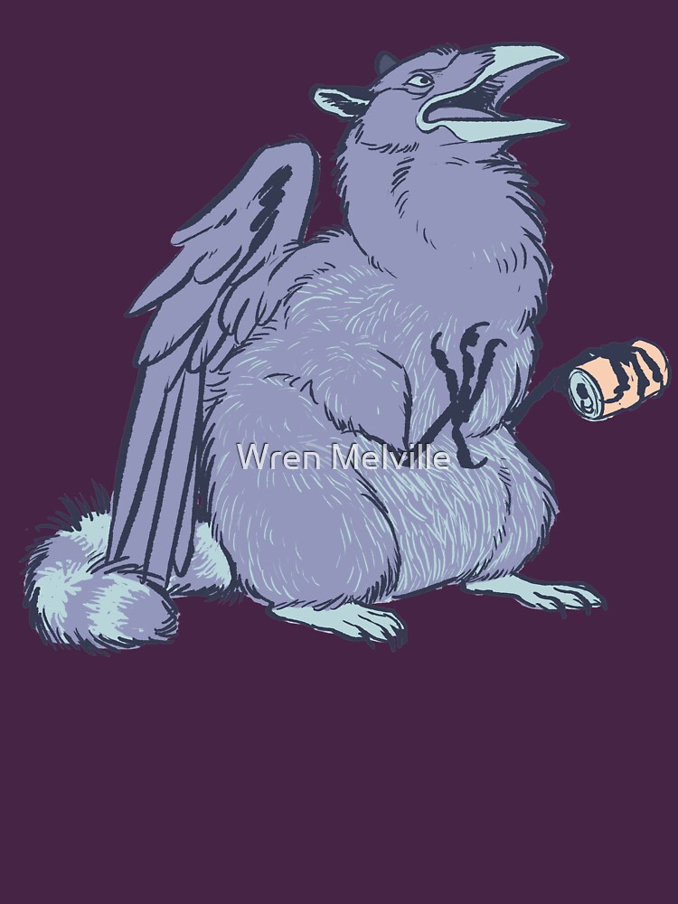 "Trash Gryphons: Crow Raccoon" Essential T-Shirt for Sale by Mel ...