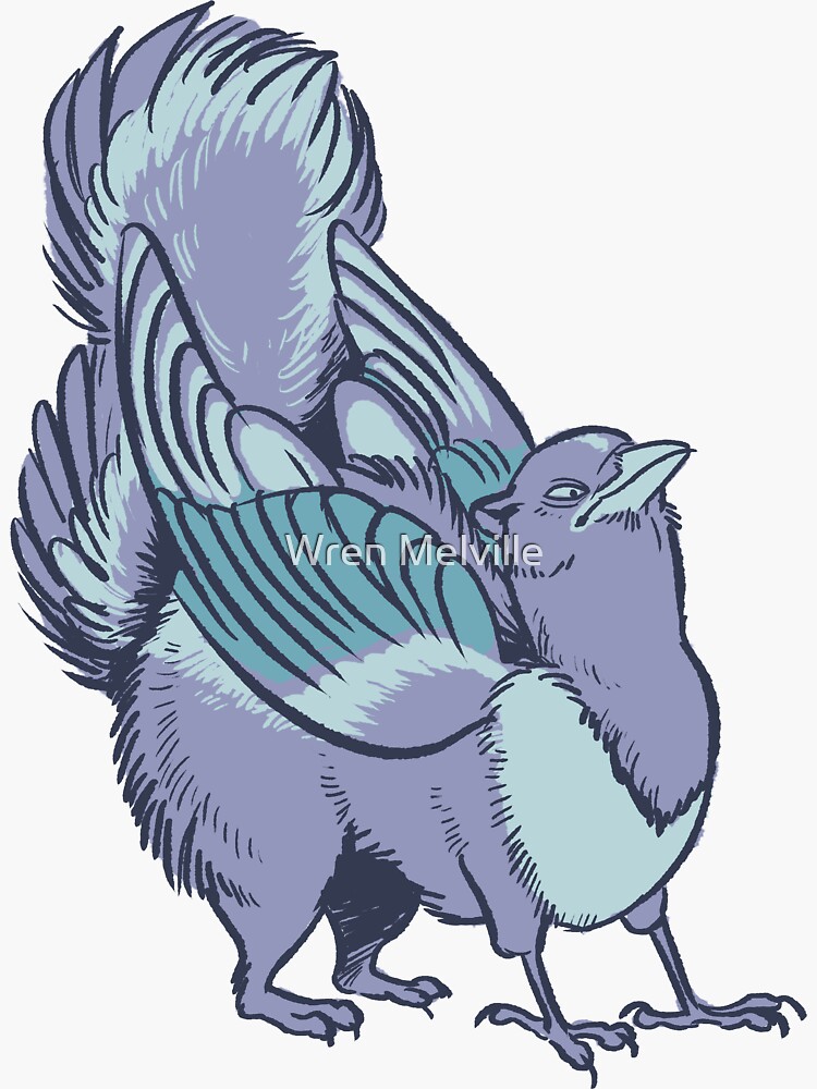 "Trash Gryphons: Magpie Skunk" Sticker for Sale by tillery | Redbubble