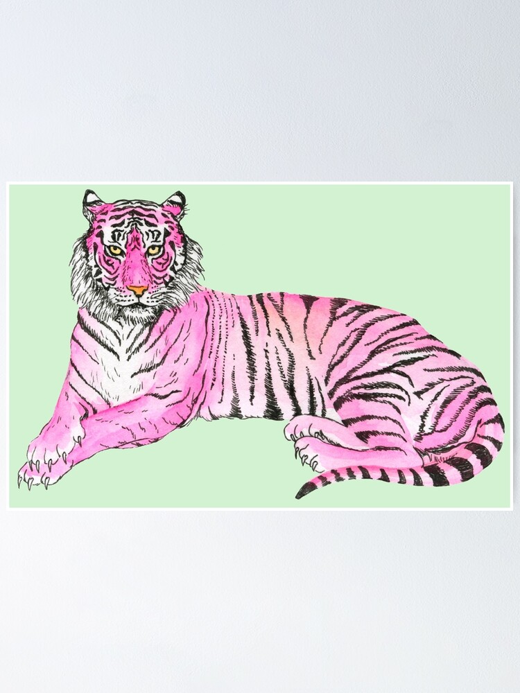 "The pink Tiger" Poster for Sale by MissARobi | Redbubble