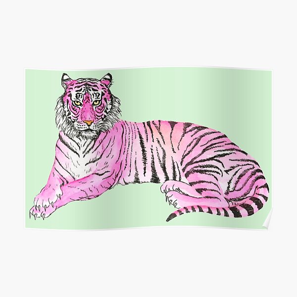 "The pink Tiger" Poster by MissARobi | Redbubble
