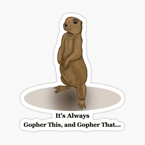 "Gopher This" Sticker by ferretninja | Redbubble