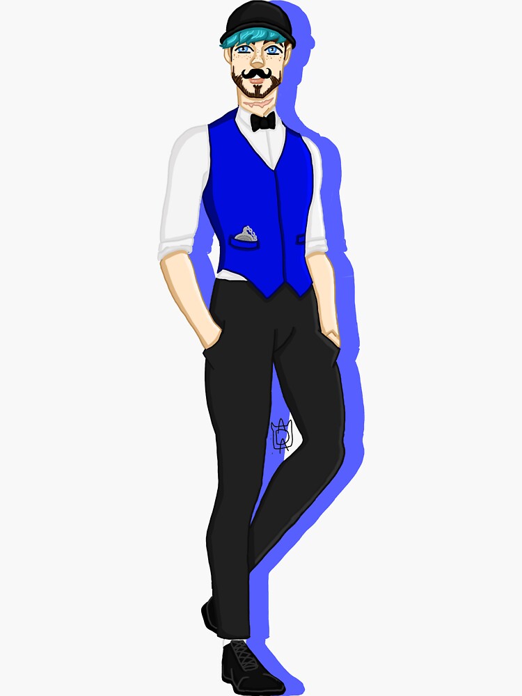 "Jacksepticeye Egos - Jameson Jackson" Sticker by AmyAnn | Redbubble