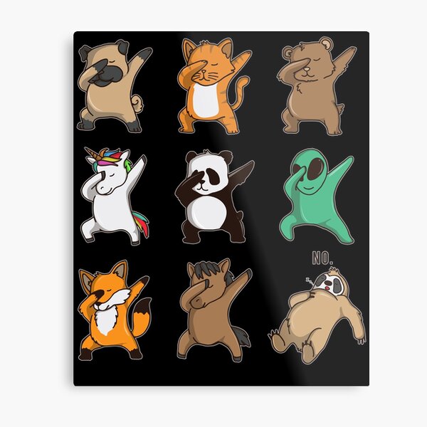 Dabbing Metal Prints | Redbubble