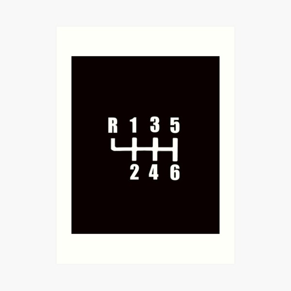 "SIX SPEED SHIFT PATTERN MANUAL SHIFTER RACE CAR RACER MUGEN TOKYO ...