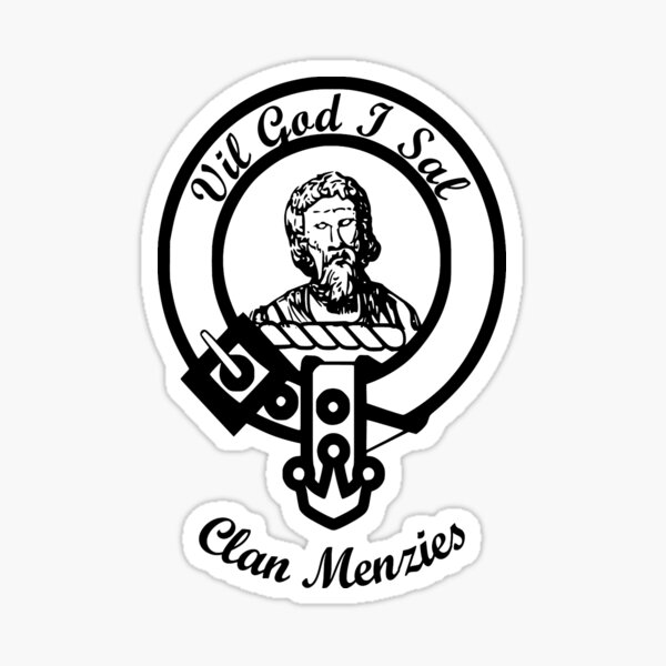 "Menzies Scottish Clans Surname" Sticker by ljrigby | Redbubble
