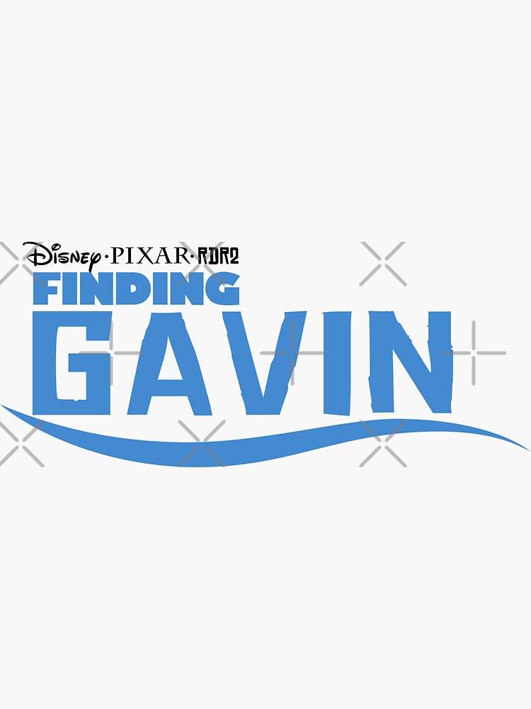 "Finding Gavin" Sticker for Sale by DustyDinerMerch | Redbubble