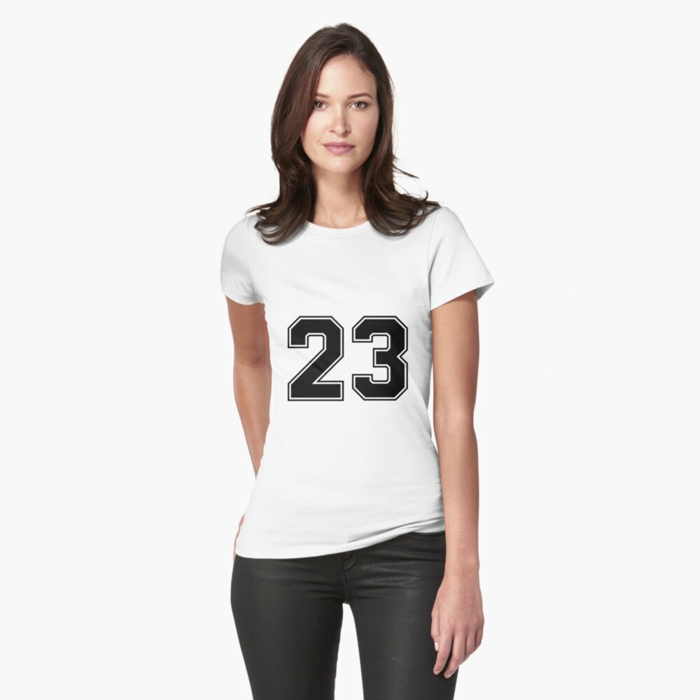 "23 American Football Classic Vintage Sport Jersey Number in black ...