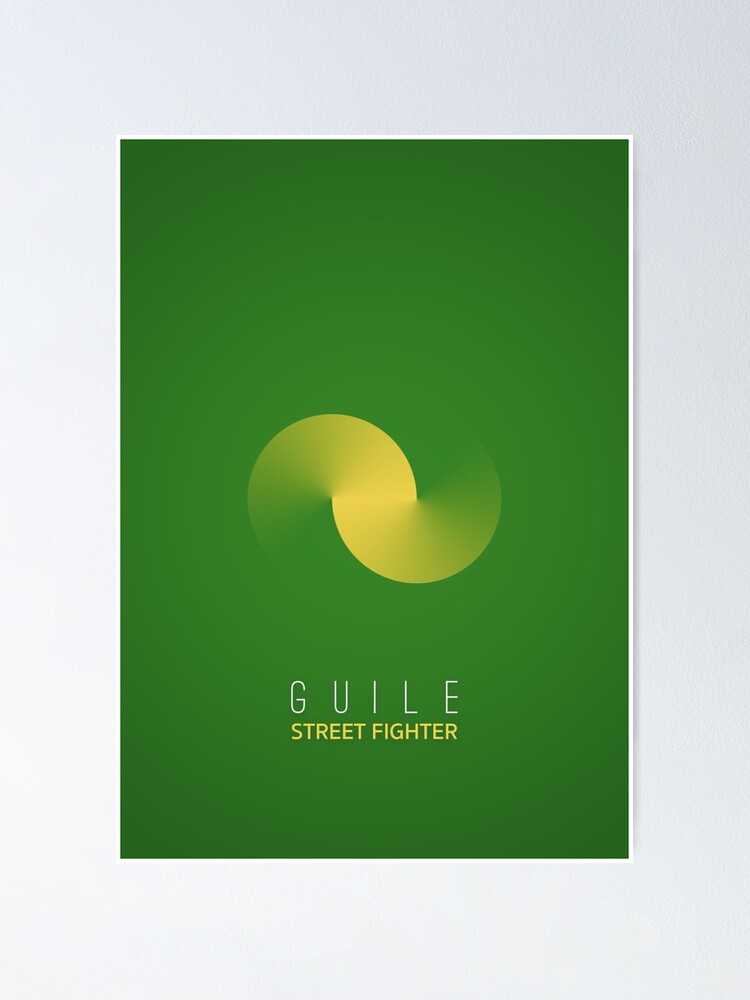 "Street Fighter - Guile" Poster by flemingian | Redbubble