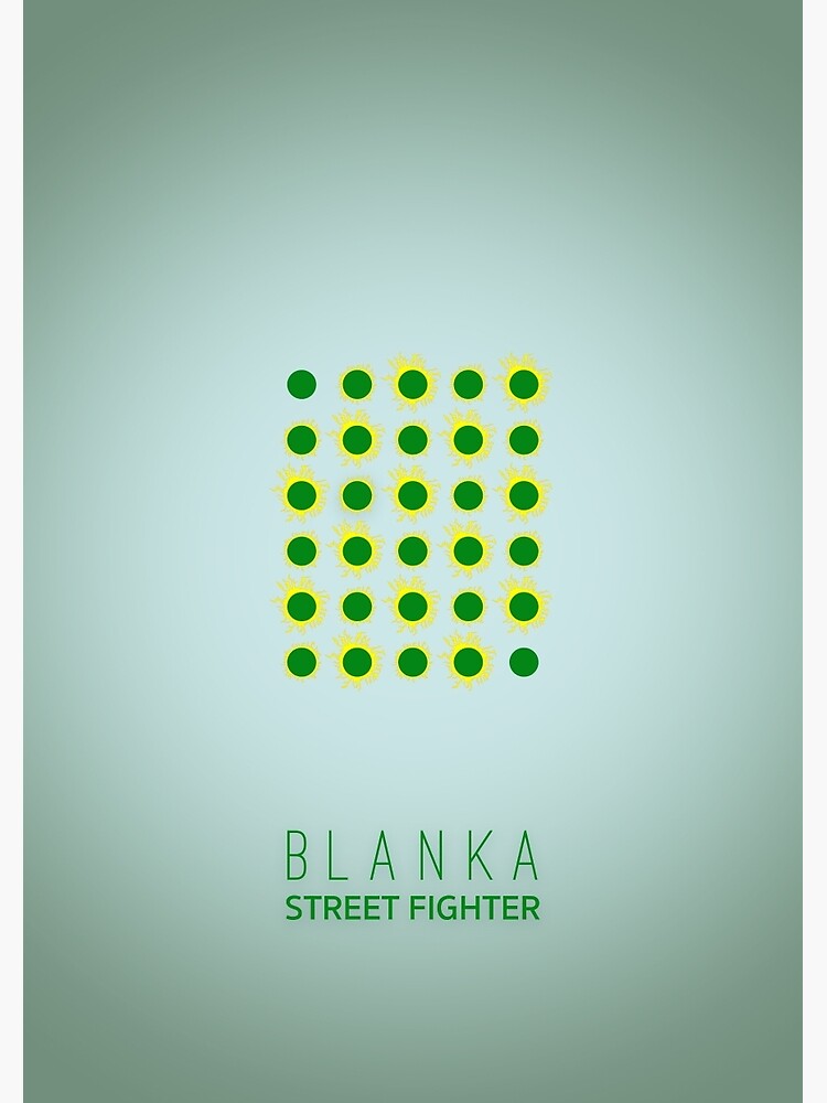 "Street Fighter - Blanka" Poster for Sale by flemingian | Redbubble